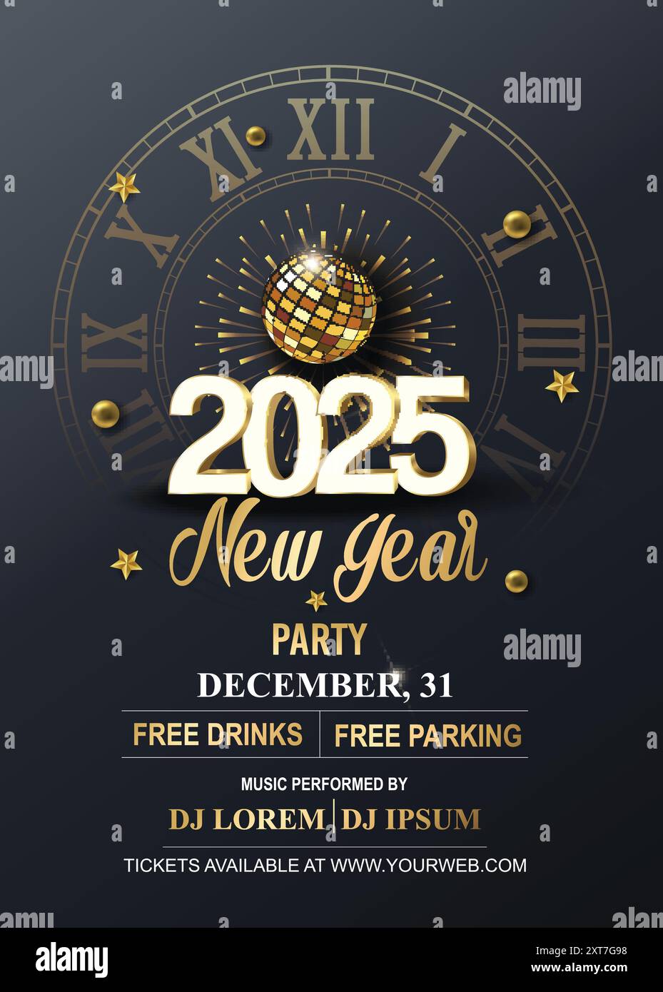 2025 Happy New Year Background for your Flyers and Greetings Card or ...