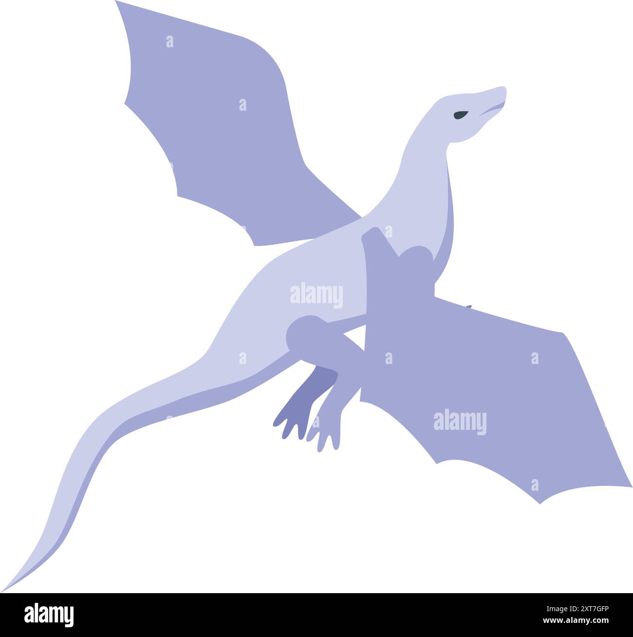 Purple fantasy dragon flying with spread wings Stock Vector Image & Art ...