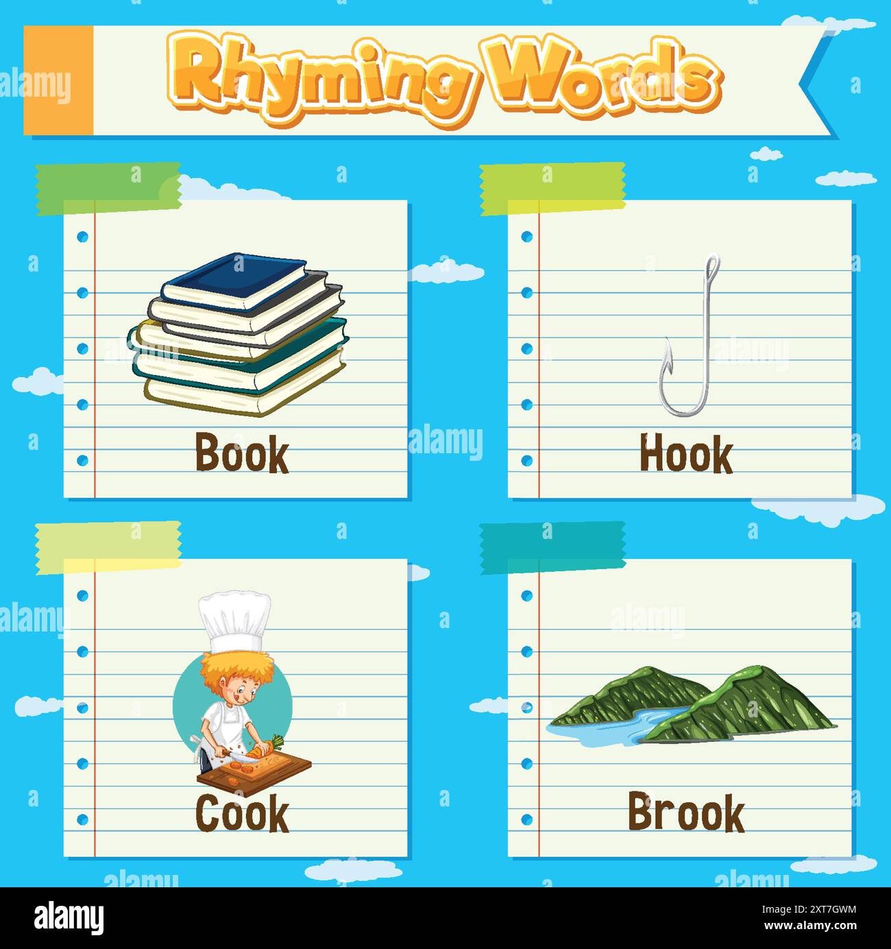 Visuals of words that rhyme together Stock Vector Image & Art - Alamy