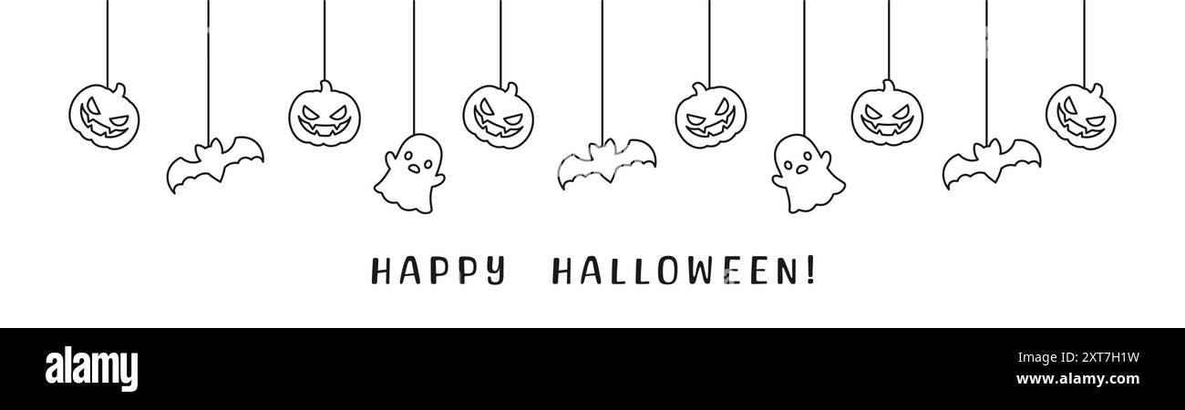 Border frame vector vectors bat Black and White Stock Photos & Images ...