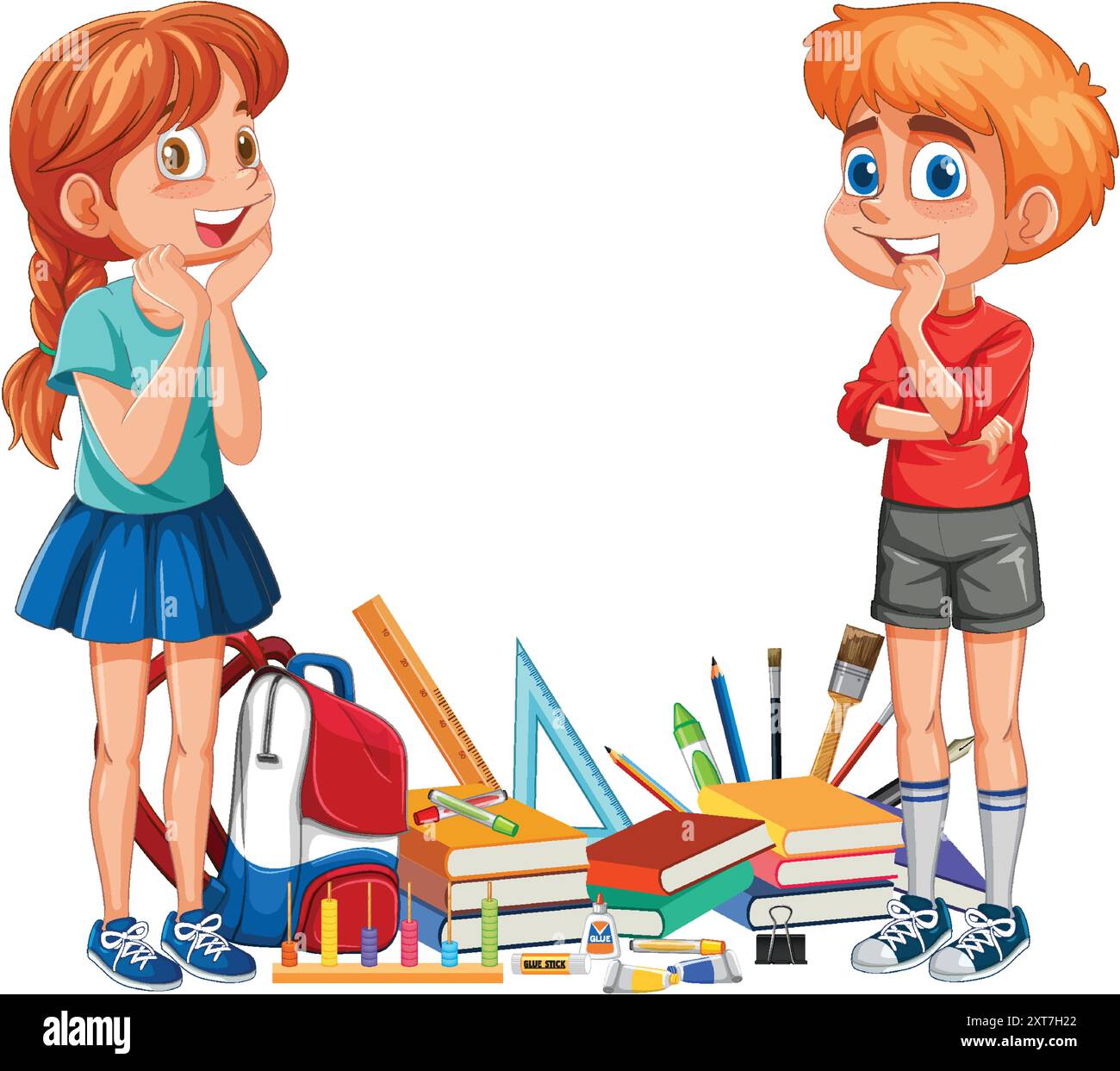 Supplies students kids Cut Out Stock Images & Pictures - Alamy