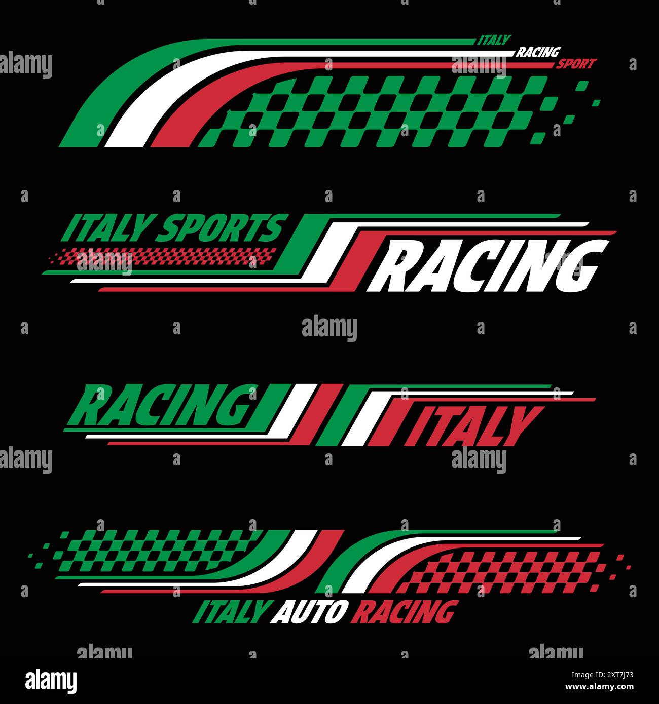 Racing Italy flag decals Stock Vector Image & Art - Alamy