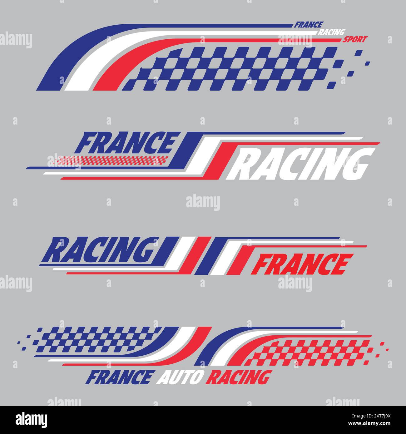 Racing France flag decals Stock Vector Image & Art - Alamy