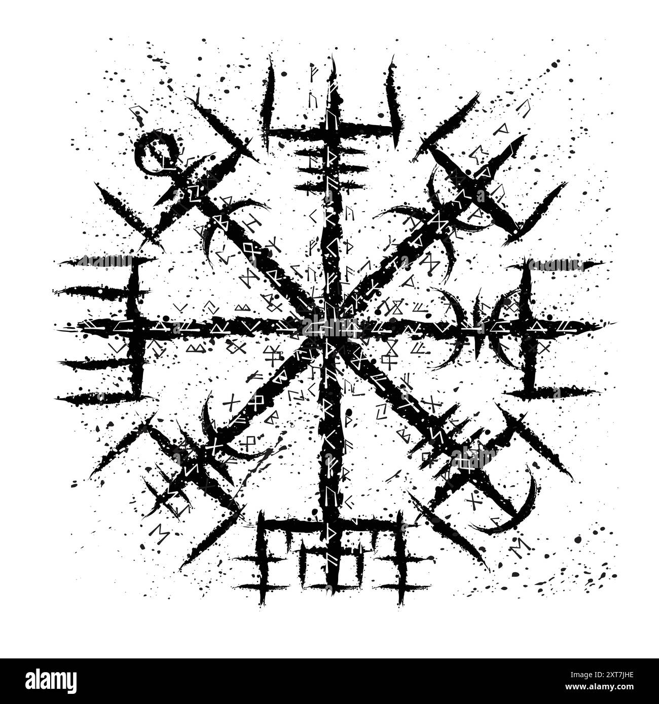 Vegvisir viking compass Cut Out Stock Images & Pictures - Alamy