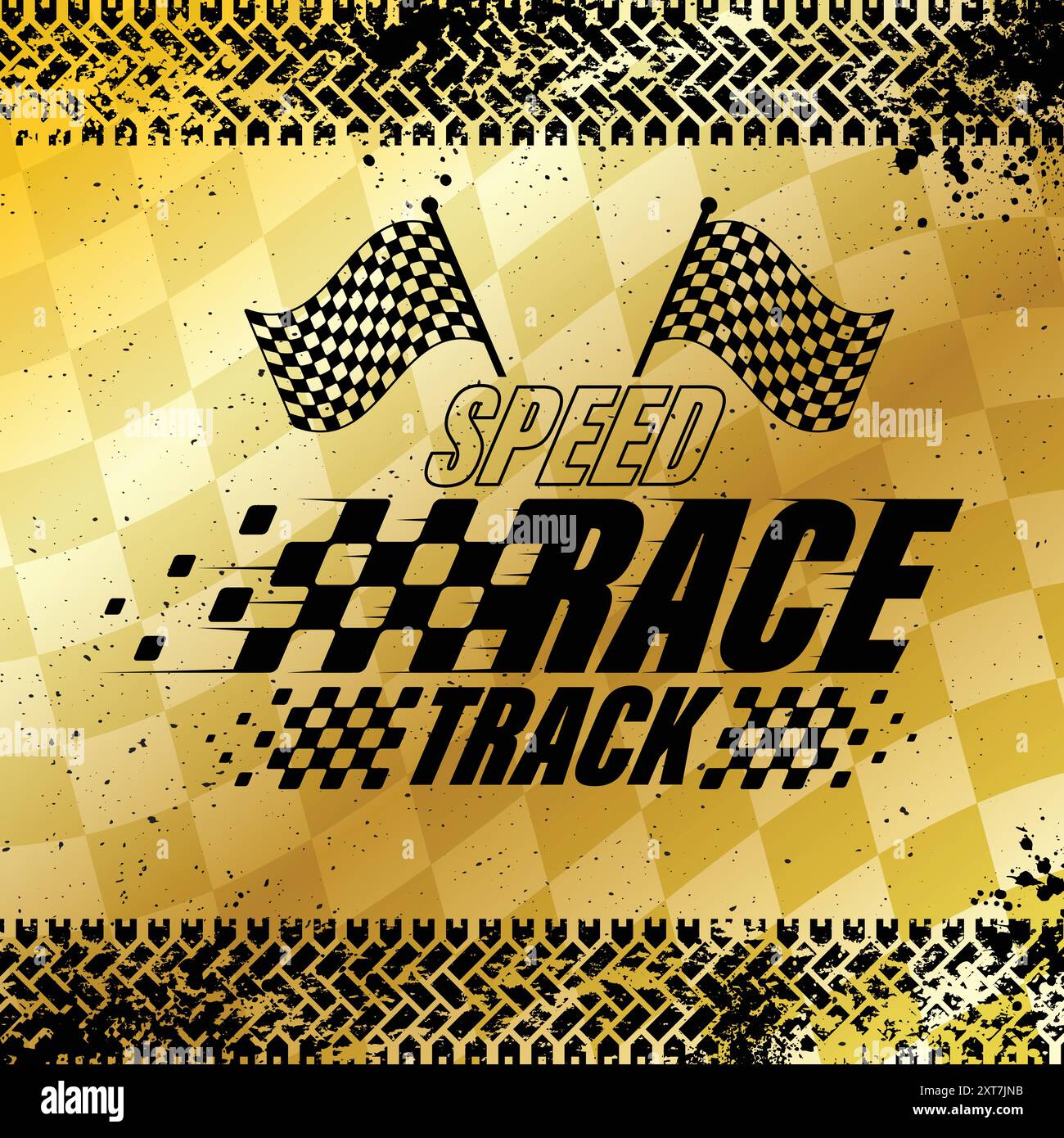 Tire track grunge golden racing background Stock Vector Image & Art - Alamy