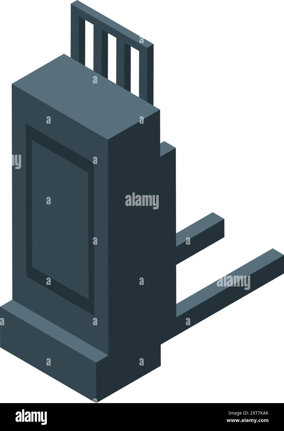 Electric order picker is lifting a heavy load in a warehouse Stock ...
