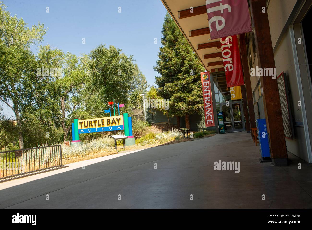 Redding, Ca, USA. 25th July, 2024. The Sundial Bridge at Turtle Bay is ...
