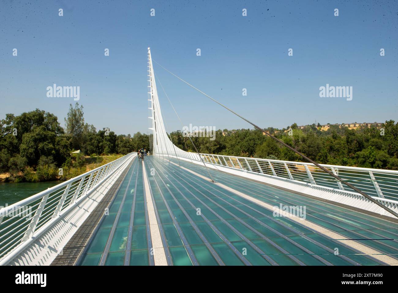 Redding, Ca, USA. 25th July, 2024. The Sundial Bridge in Redding ...