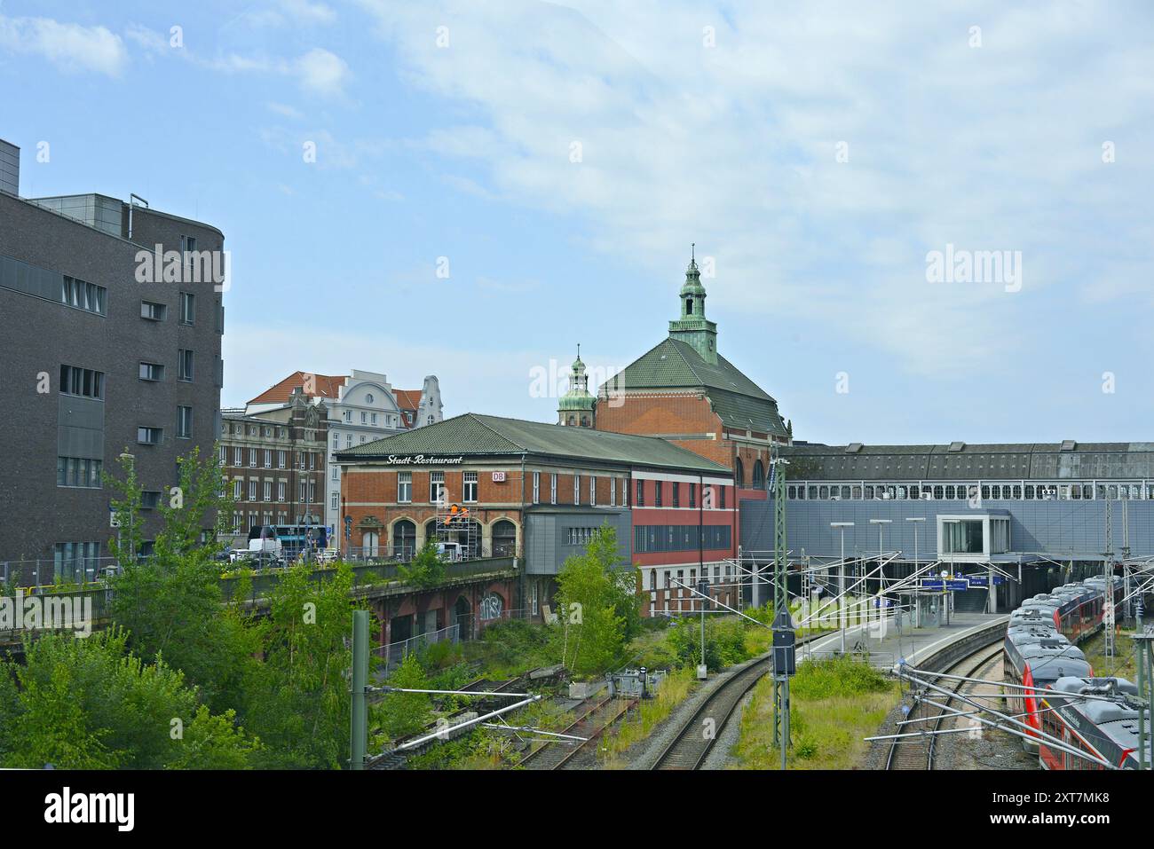 City center with hansa center and bus station hi-res stock photography ...