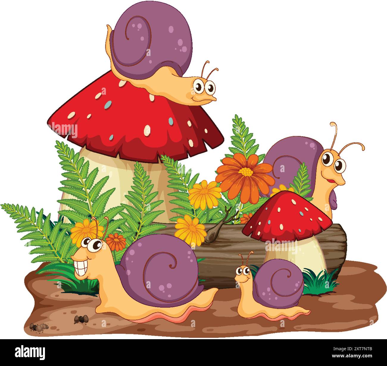 Insects and snails Stock Vector Images - Alamy