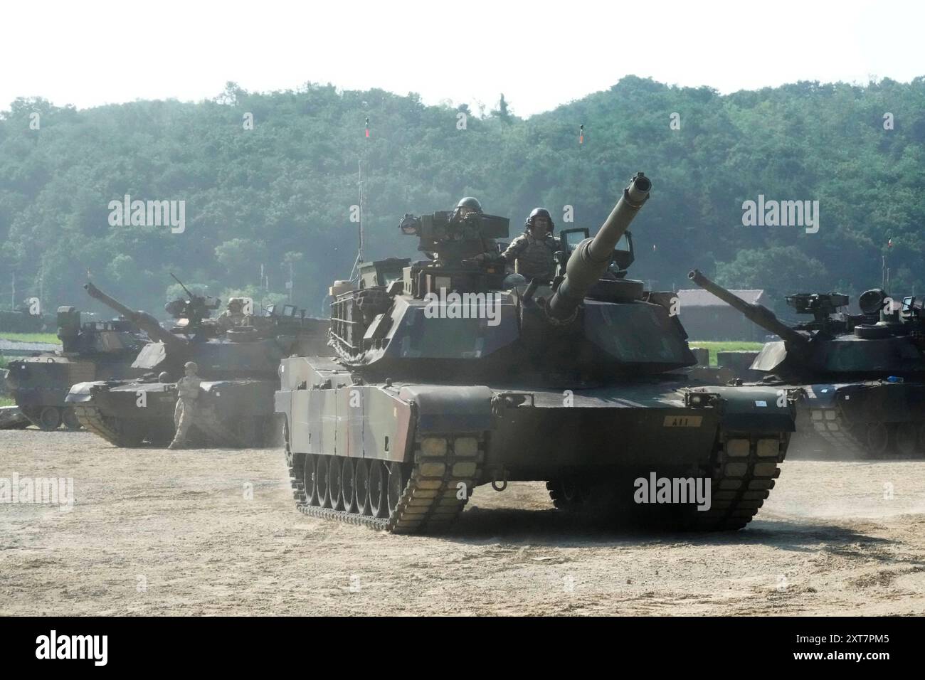 A U.S. Army's M1A2 Abrams tank from the 1st Armored Brigade Combat Team ...