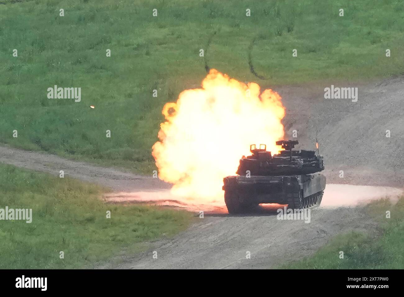 A U.S. Army's M1A2 Abrams tank from the 1st Armored Brigade Combat Team ...