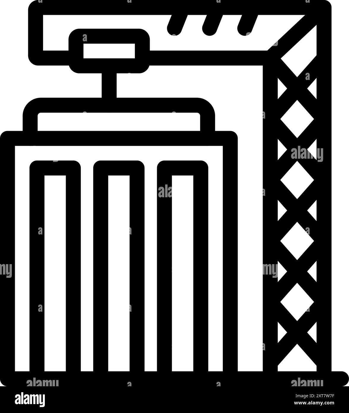 Construction elevator on modern building Cut Out Stock Images ...