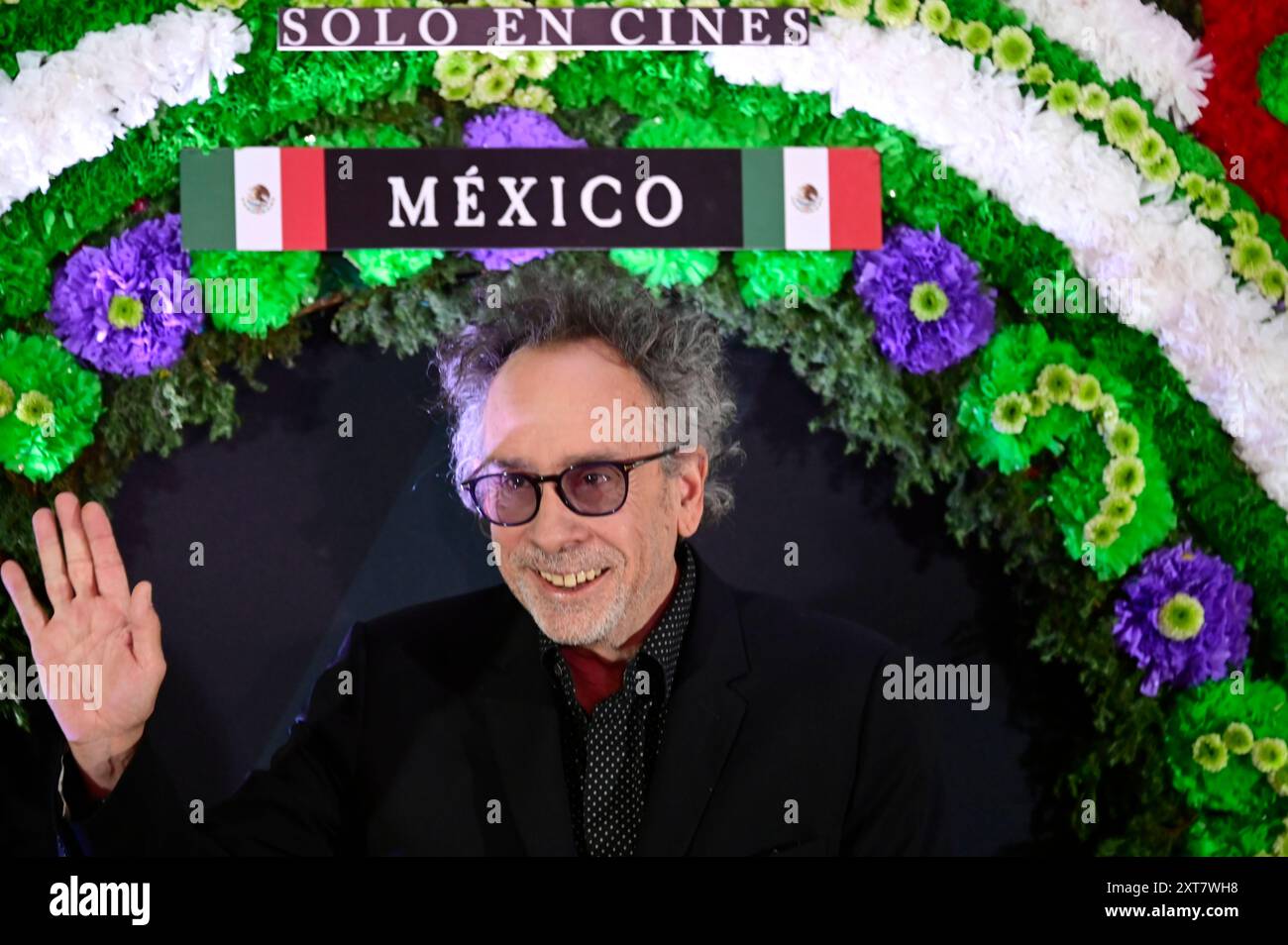 Mexico City, Mexico. 13th Aug, 2024. Director Tim Burton is posing for ...