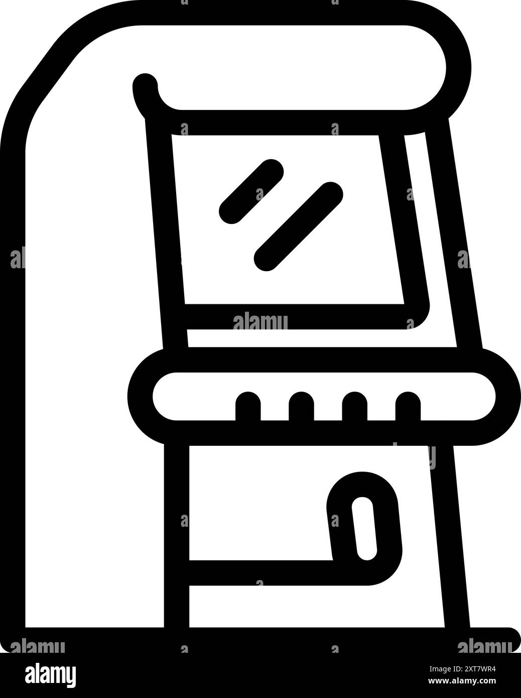 Vintage arcade screen 80's Black and White Stock Photos & Images - Alamy