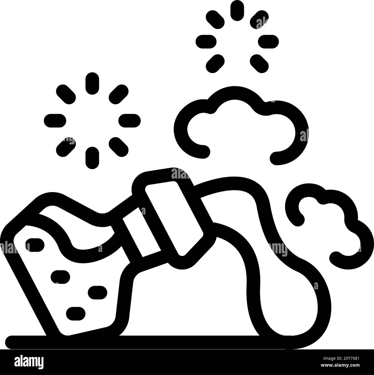 Cruise ship is sinking, with smoke billowing from its structure and ...