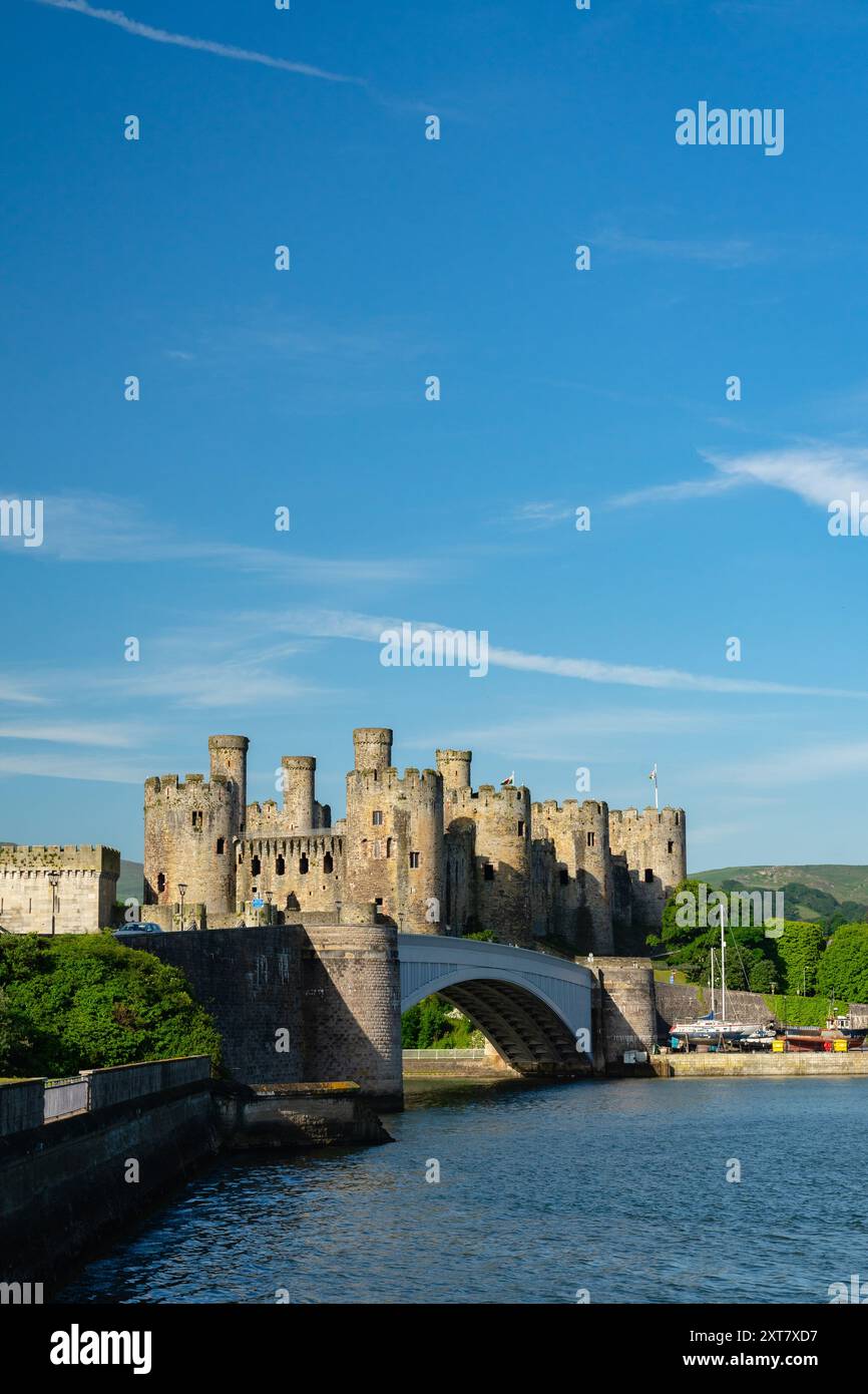 Conwy Castle in Spring - North Wales, UK Stock Photo - Alamy