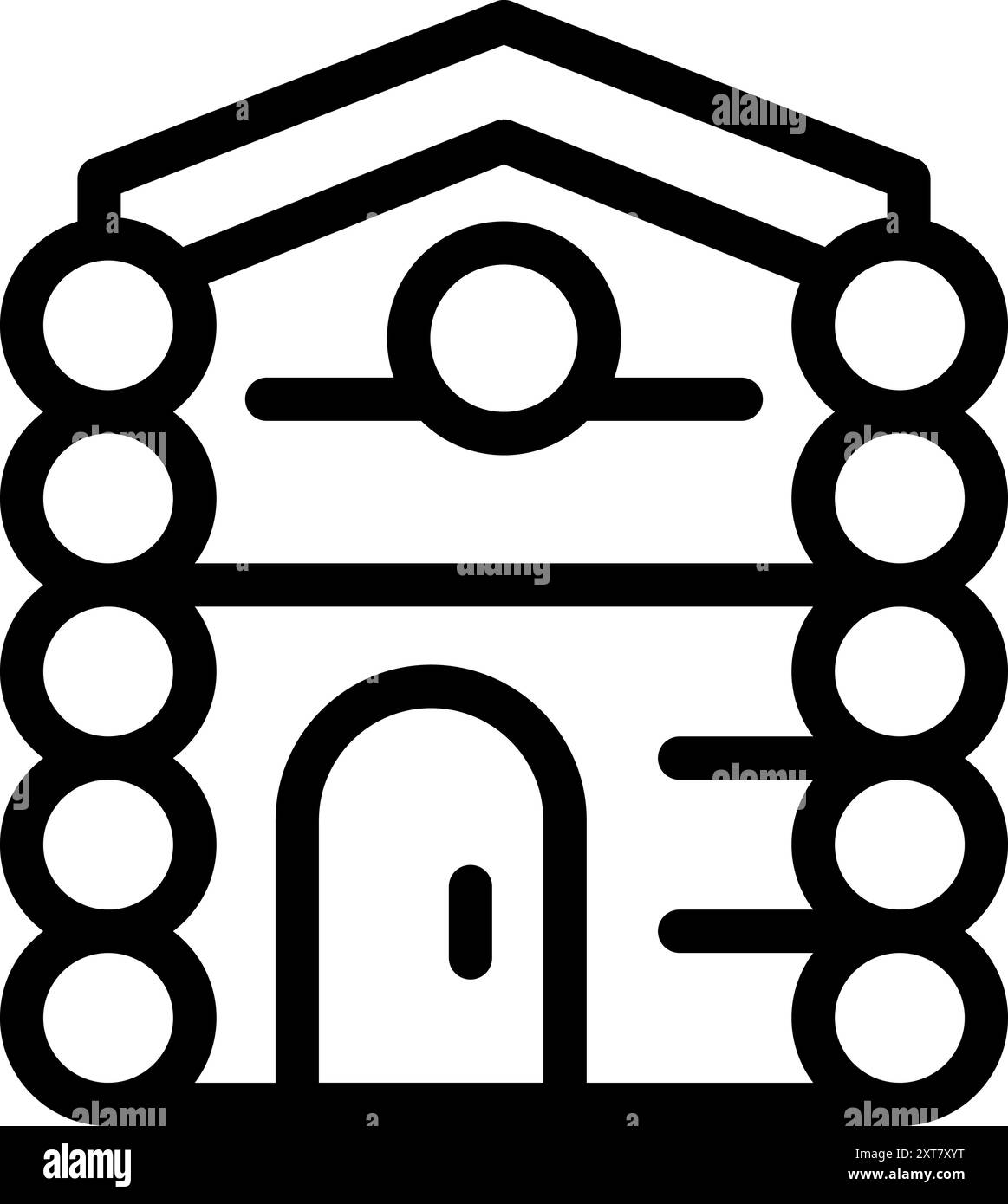 Small rustic cabin Stock Vector Images - Alamy