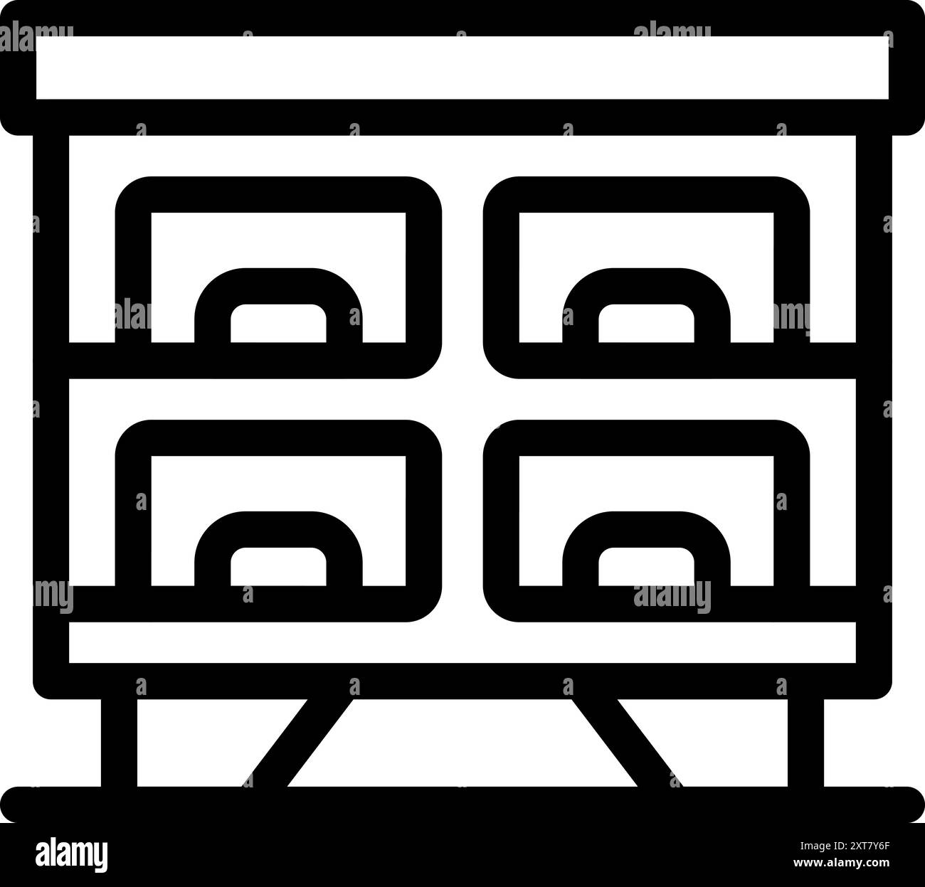 Apiary with sections for honey production showing frames, beekeeping ...
