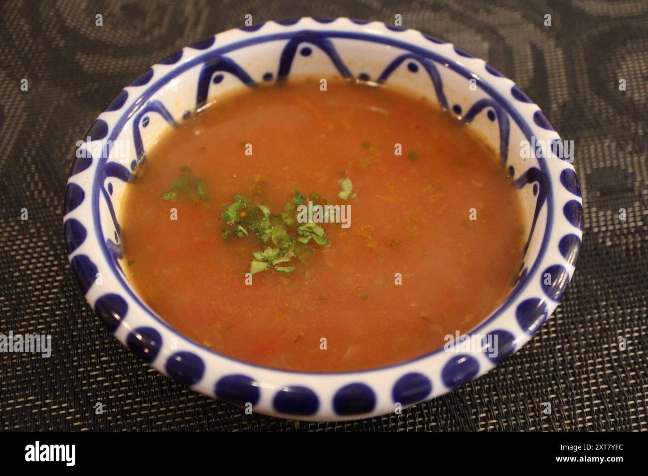 Moroccan cuisine: Moroccan harira soup Stock Photo - Alamy