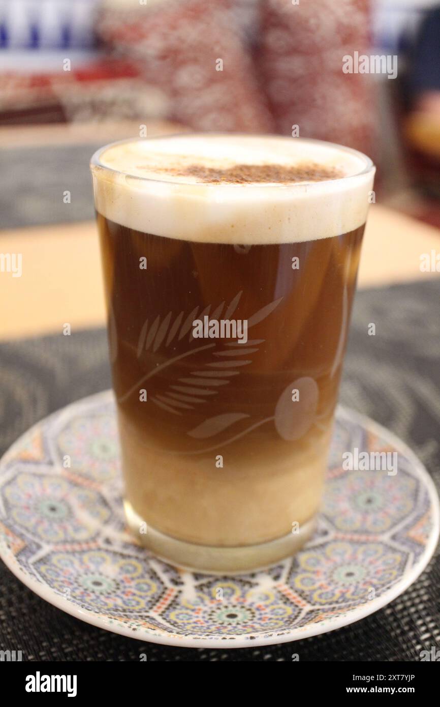 Moroccan cuisine: Moroccan spiced coffee Stock Photo - Alamy