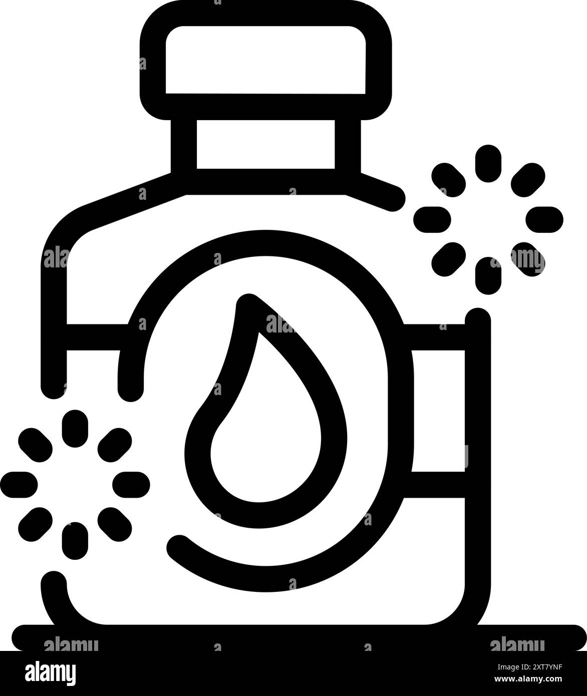 Icon representing nanotechnologies being used to improve water quality ...