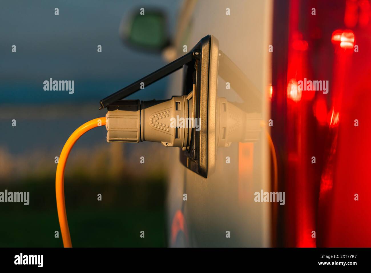 Campervan site mains hi-res stock photography and images - Alamy