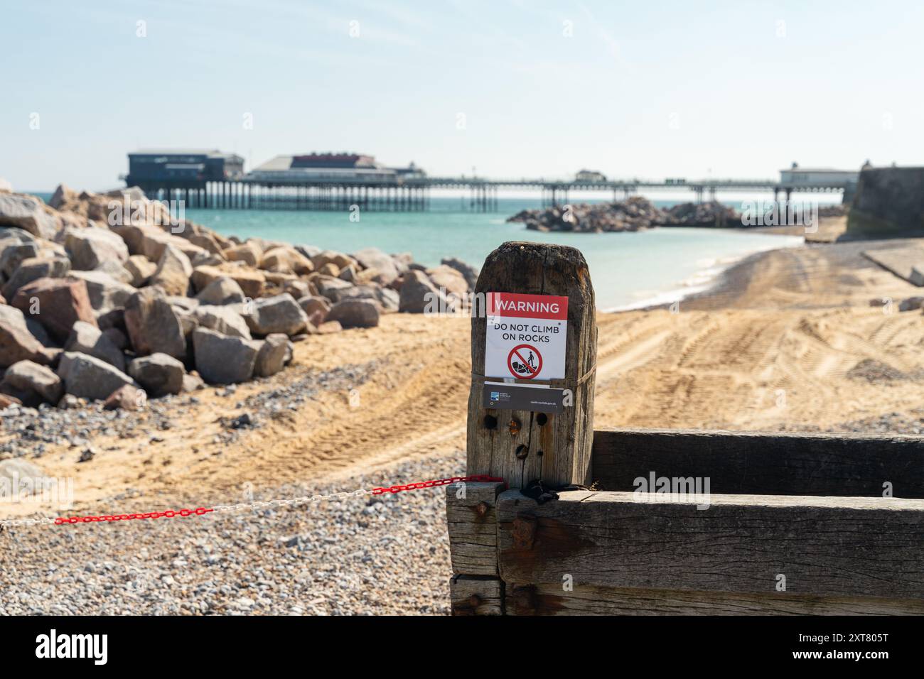 Sea Defence Upgrades at Cromer - Norfolk, UK Stock Photo - Alamy
