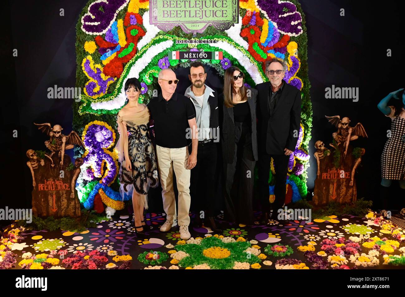 Beetlejuice Beetlejuice Mexico City Premiere L-R Jenna Ortega, Michael ...