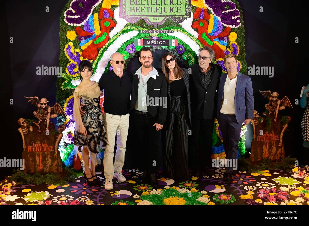 Beetlejuice Beetlejuice Mexico City Premiere L-R Jenna Ortega, Michael ...
