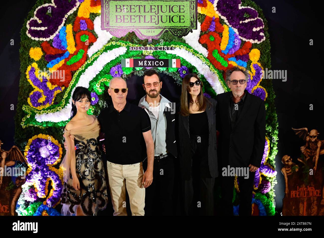 Beetlejuice Beetlejuice Mexico City Premiere L-R Jenna Ortega, Michael ...