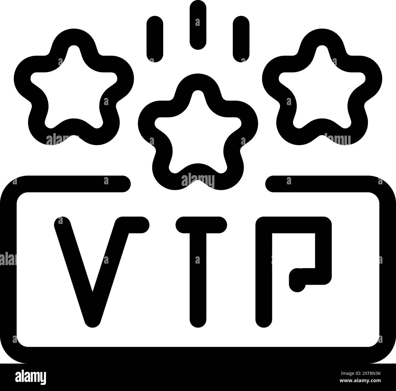 Vip concept represented by three stars shining above a vip sign Stock ...