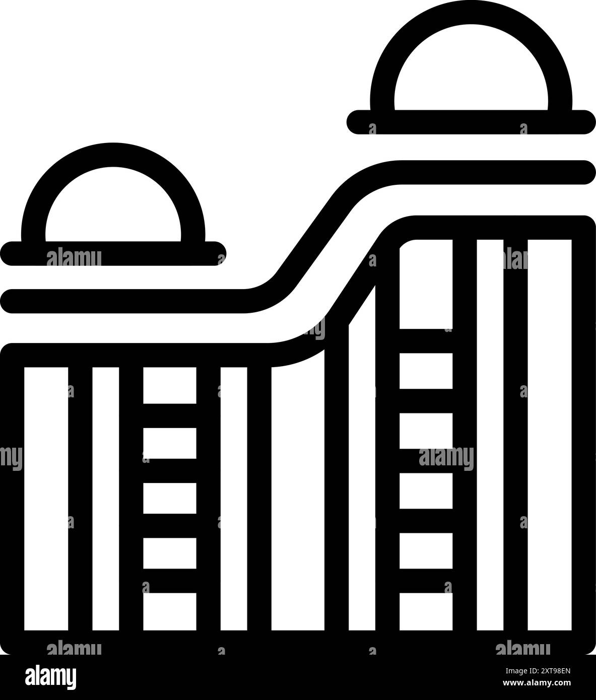 Children playing slide park Black and White Stock Photos & Images - Alamy