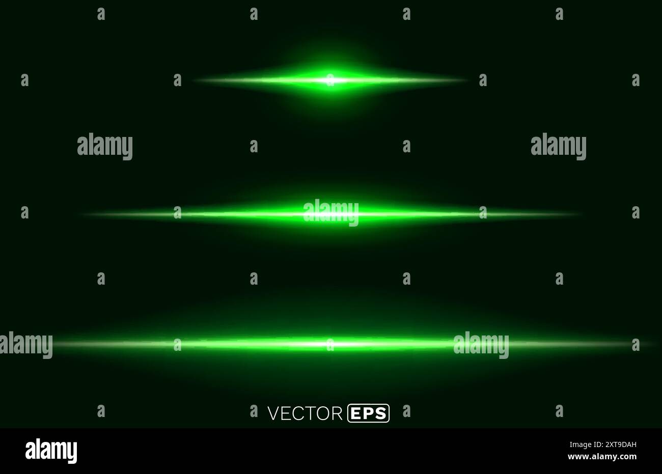 Laser light beam on black background. Vector Stock Vector Image & Art ...