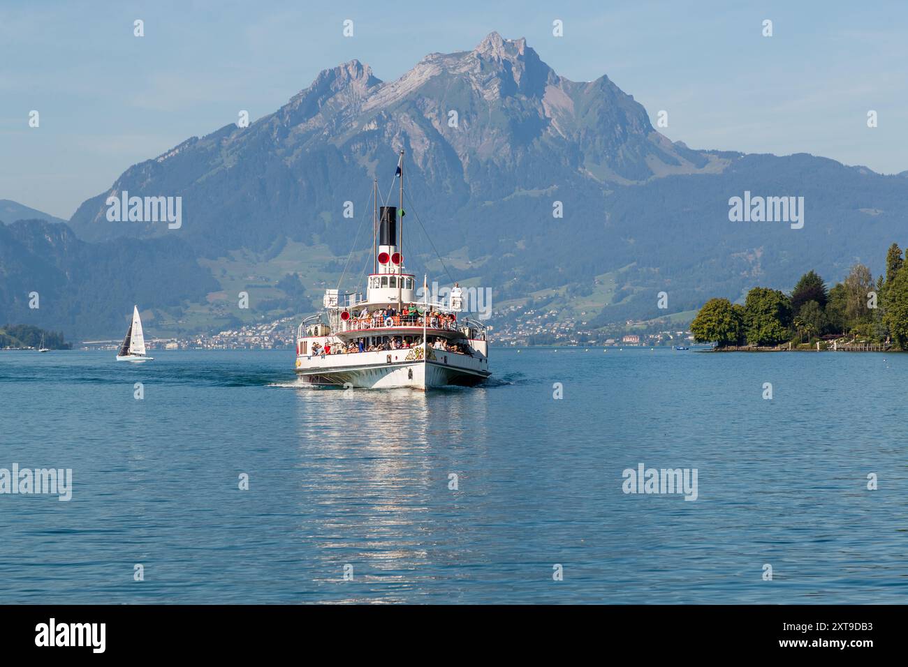 The paddle steamer Uri on Lake Lucerne is named after the canton in ...