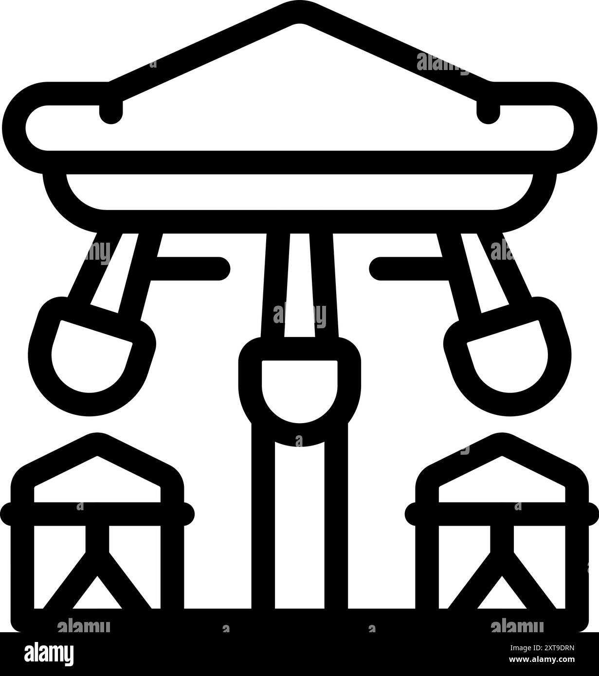 Fairground ride drawing Black and White Stock Photos & Images - Alamy