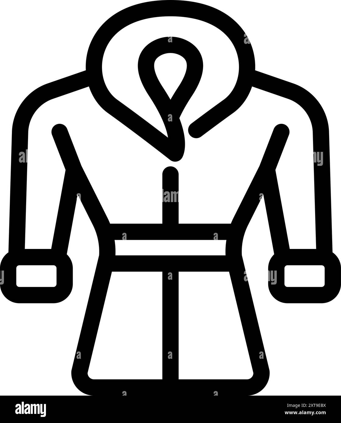 Coat Clipart Black And White Simple