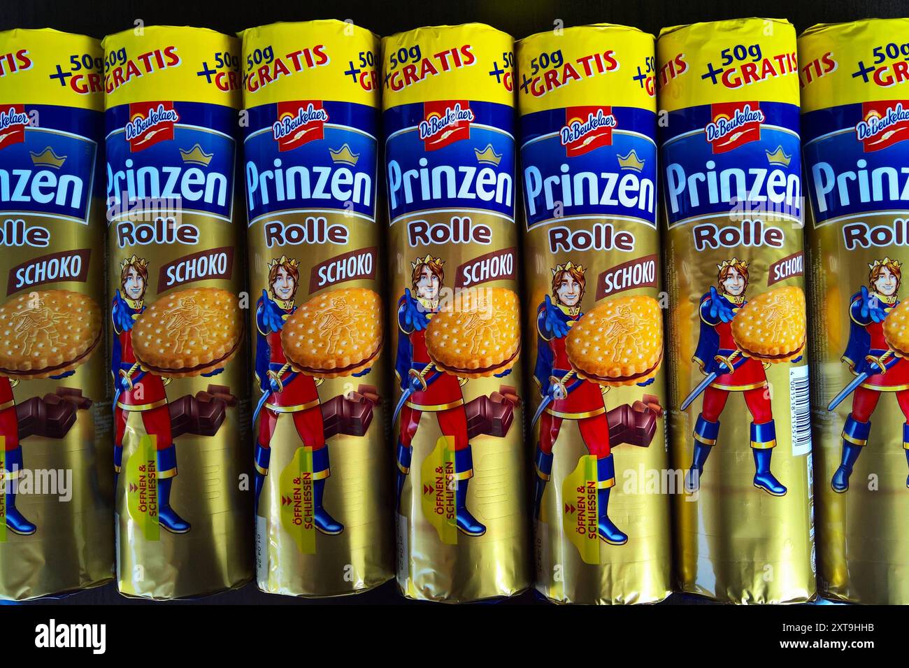 DeBeukelaer Prinzenrolle. Die Prinzen Rolle ist ein mit Kakaocreme ...