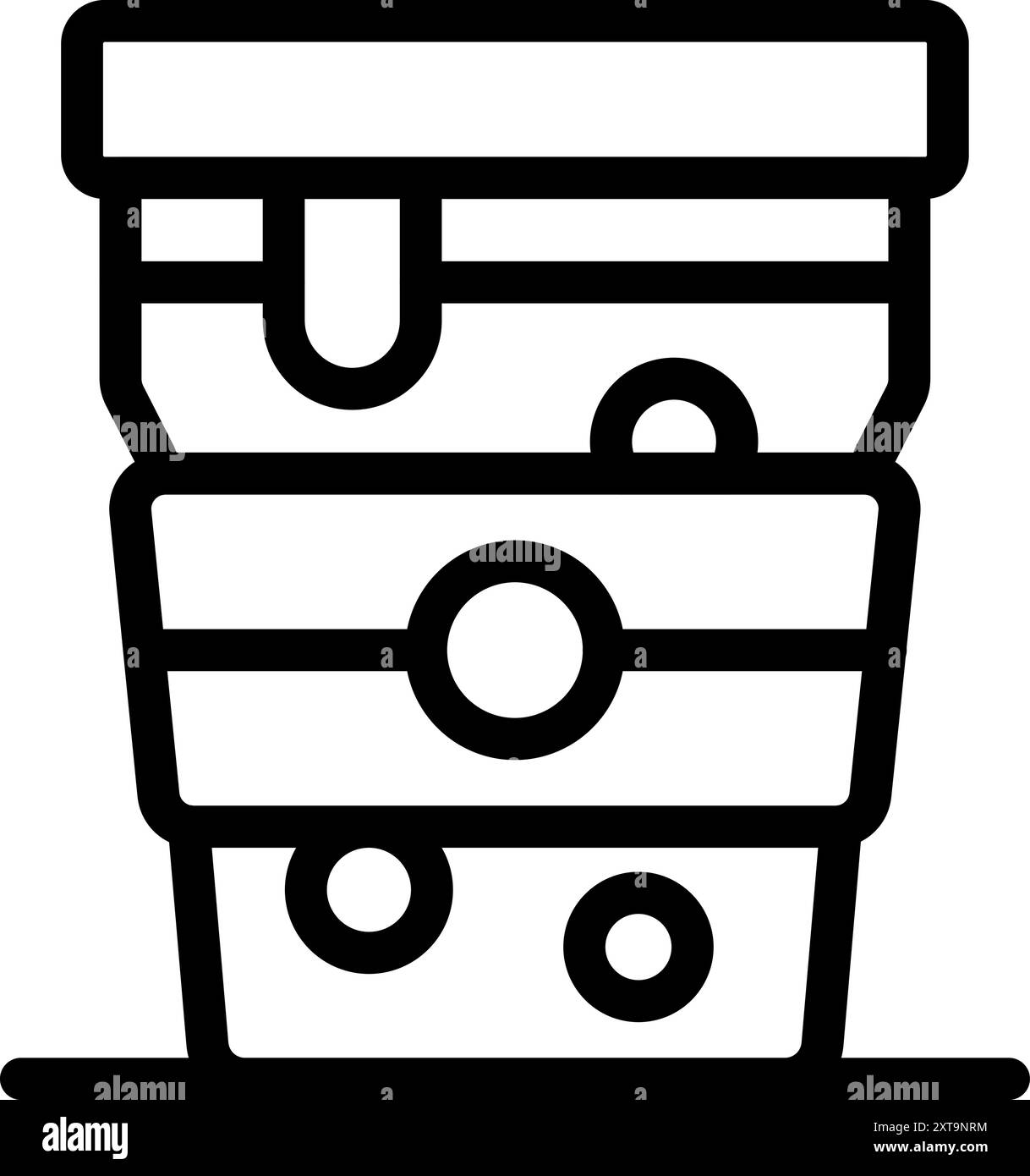 Overflowing septic tank with waste illustrating environmental pollution ...