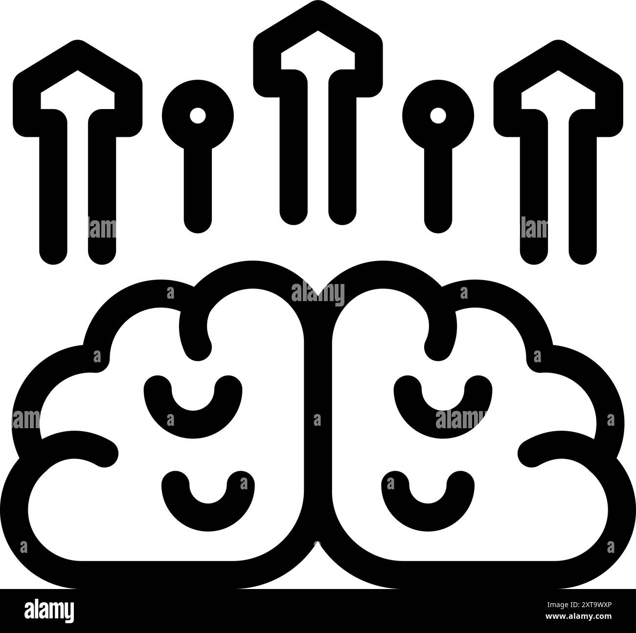 Simple design representing the concept of generating new ideas Stock ...