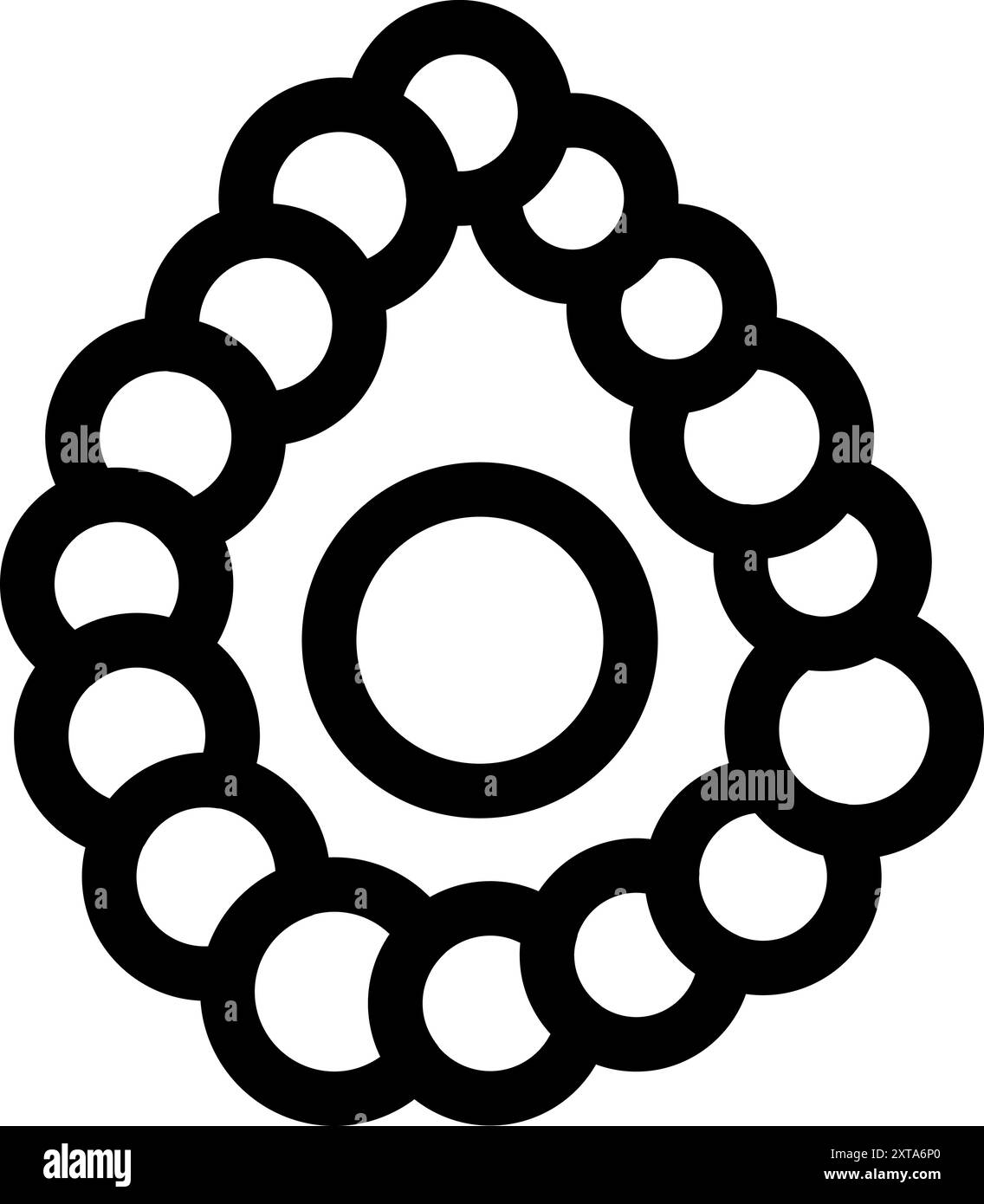 Simple line art illustration of a virus spore spreading contagious ...