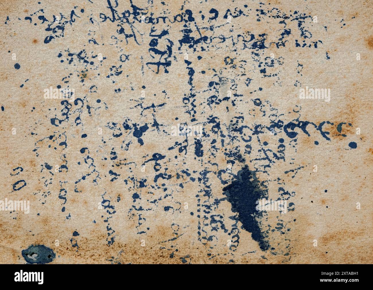 old blotting paper with ink stains Stock Photo - Alamy