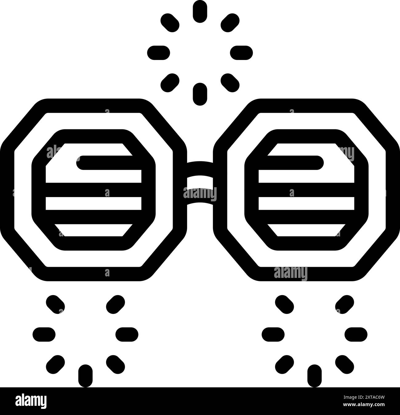 Shutter shades sunglasses glowing with brightly shining stars icon ...