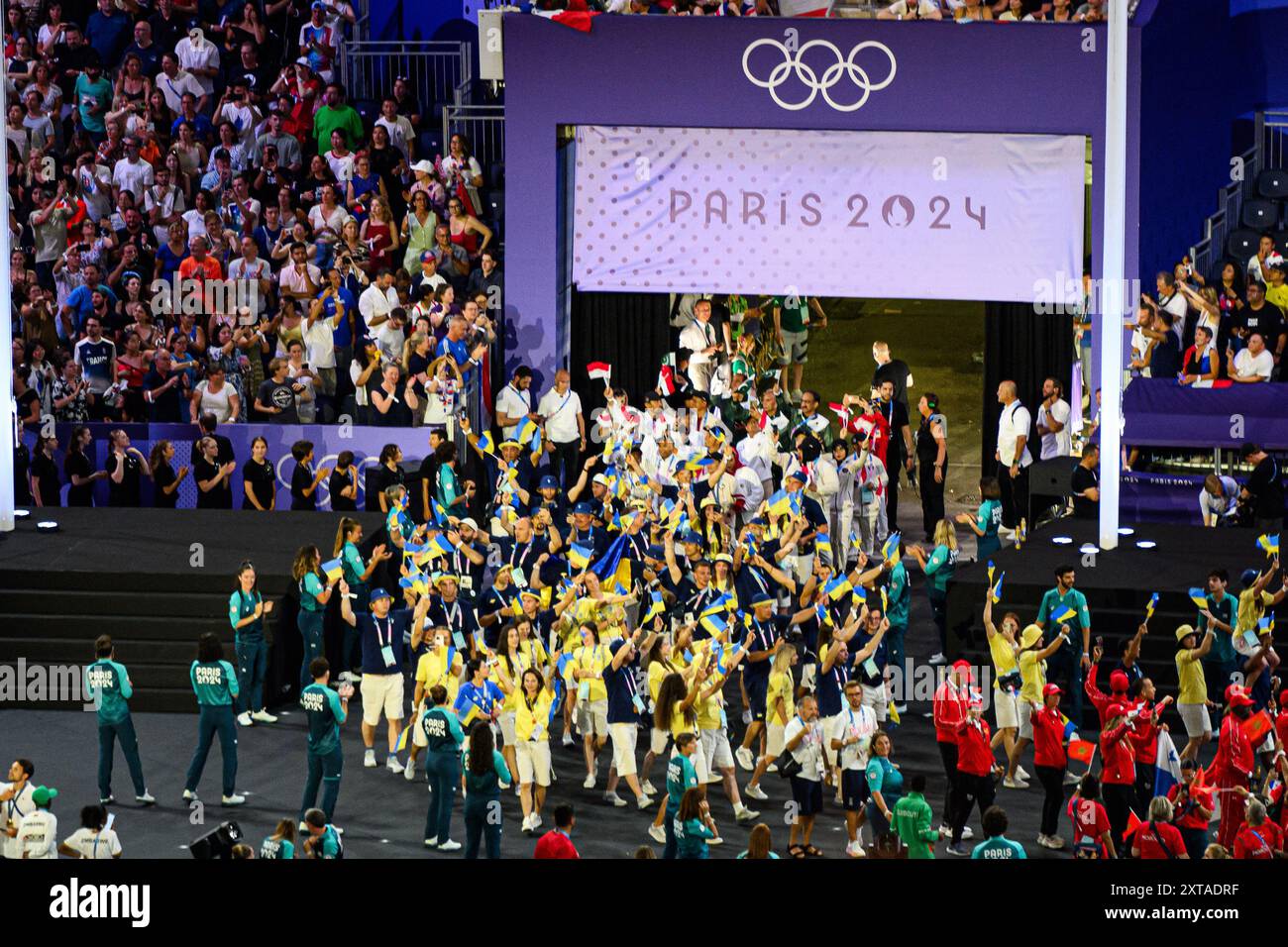 PARIS, FRANCE - 11 AUGUST, 2024: Closing Ceremony, Olympic Games 2024 ...