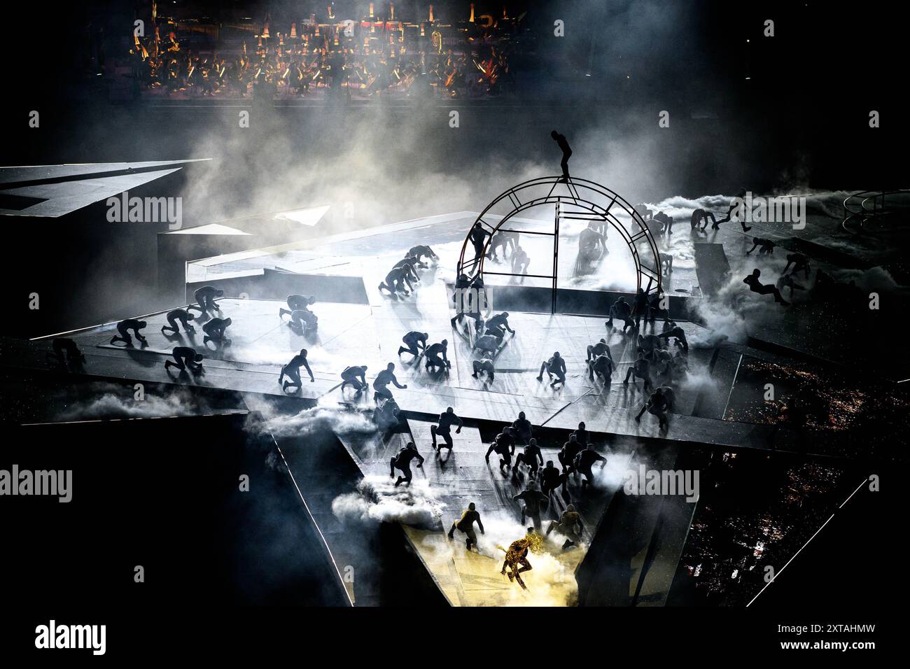 PARIS, FRANCE - 11 AUGUST, 2024: Closing Ceremony, Olympic Games 2024 ...