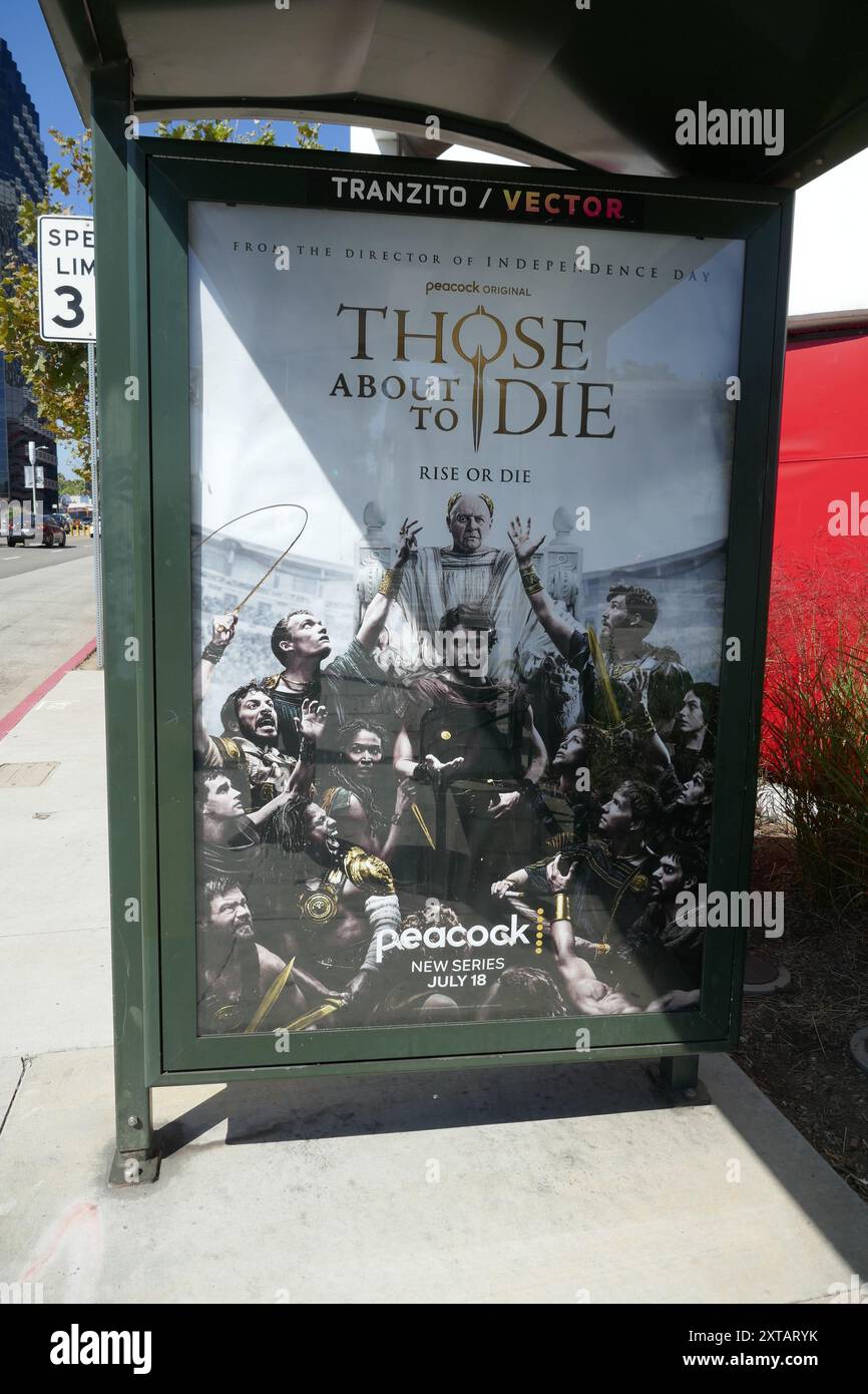 Los Angeles, California, USA 13th August 2024 Those About To Die Bus ...