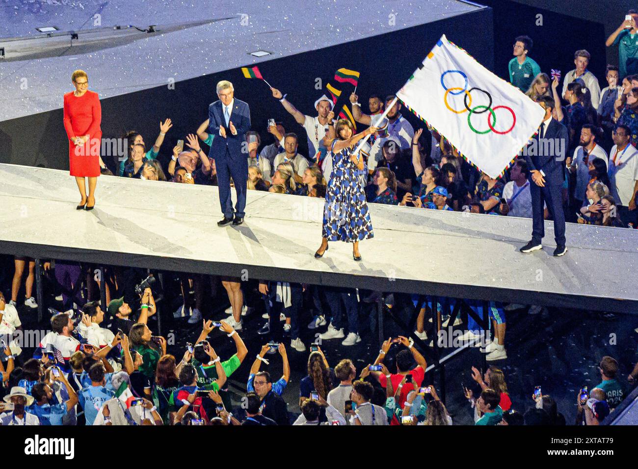 PARIS, FRANCE - 11 AUGUST, 2024: Closing Ceremony, Olympic Games 2024 ...