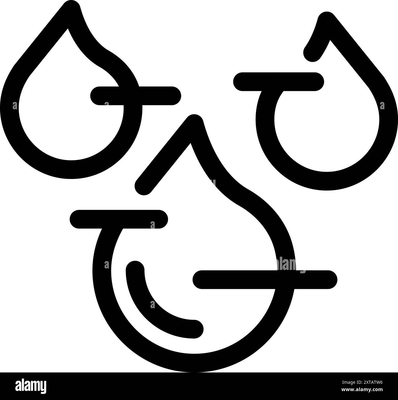 Simple icon of a water filter system purifying liquid for drinking ...