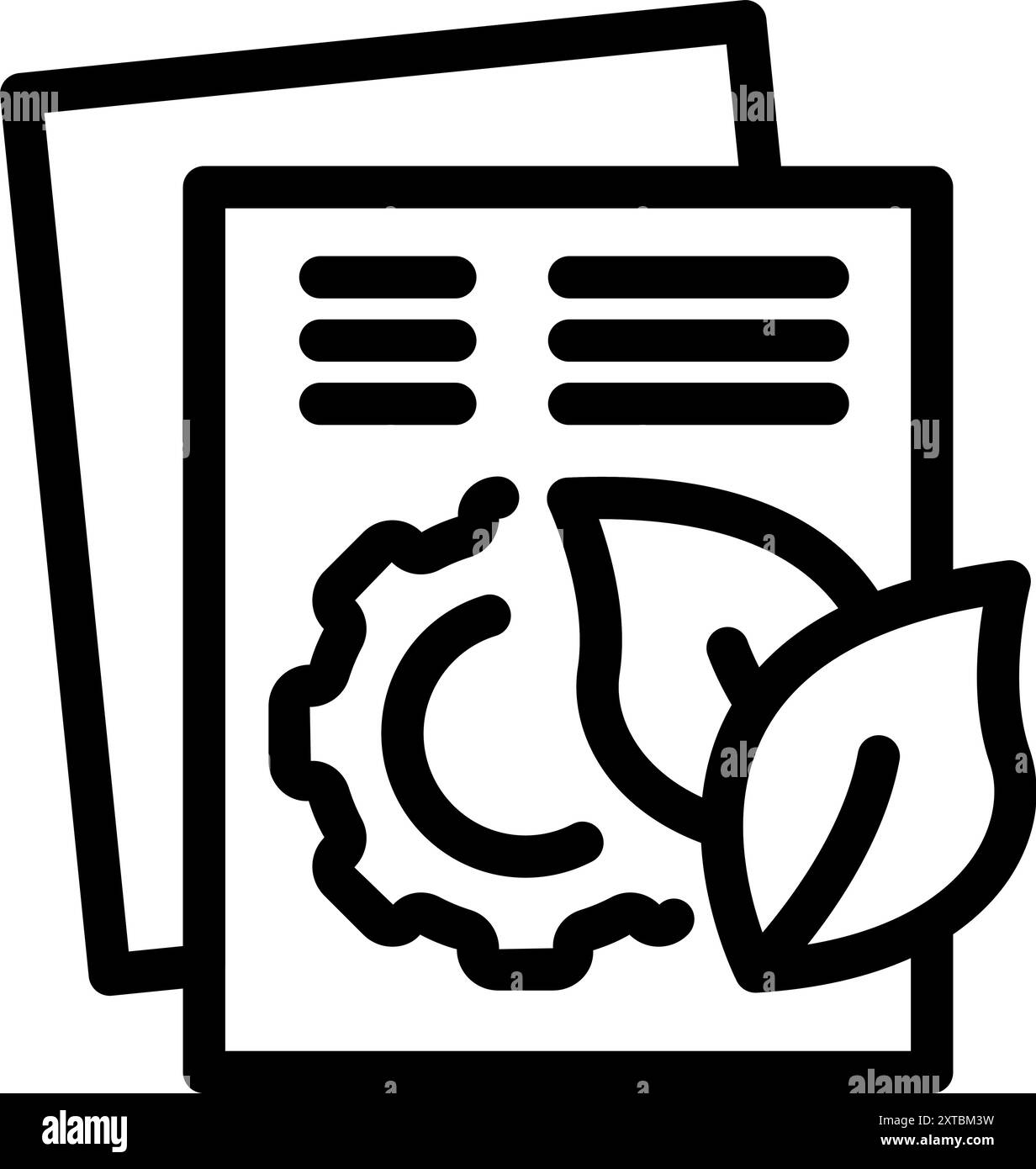 Icon depicting eco friendly industrial practices, symbolizing ...