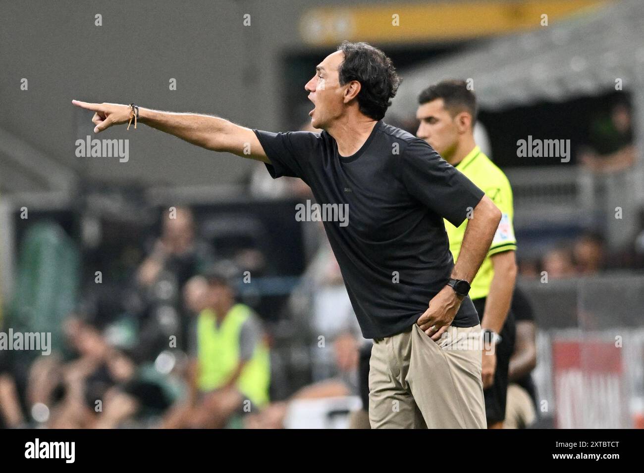 AC Monza's Coach Alessandro Nesta during the Silvio Berlusconi Trophy ...